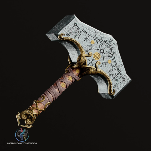 God Of War Ragnarok Mjolnir Cosplay Hammer – The Paladin's Forge
